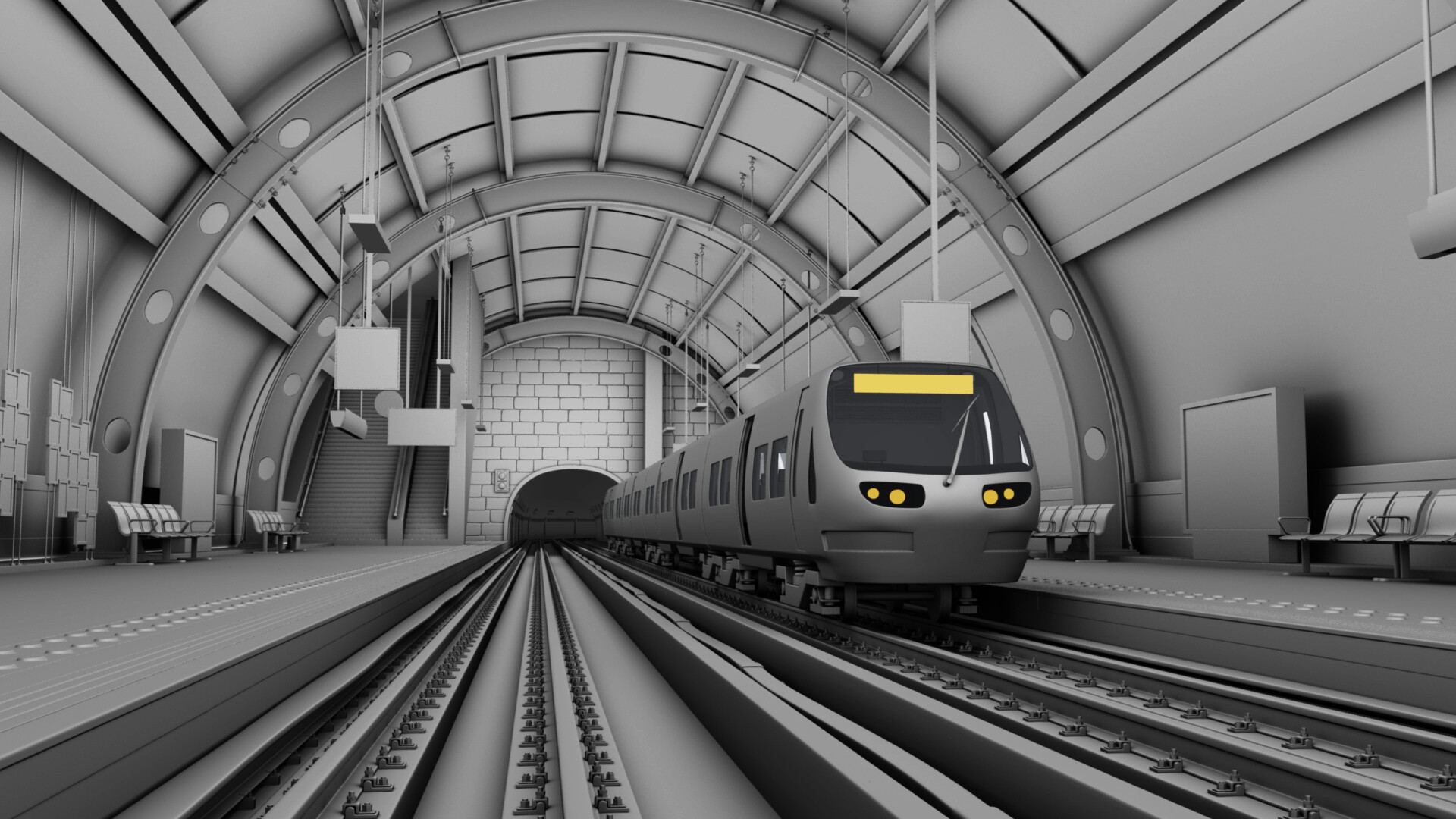 ArtStation - Metro Station