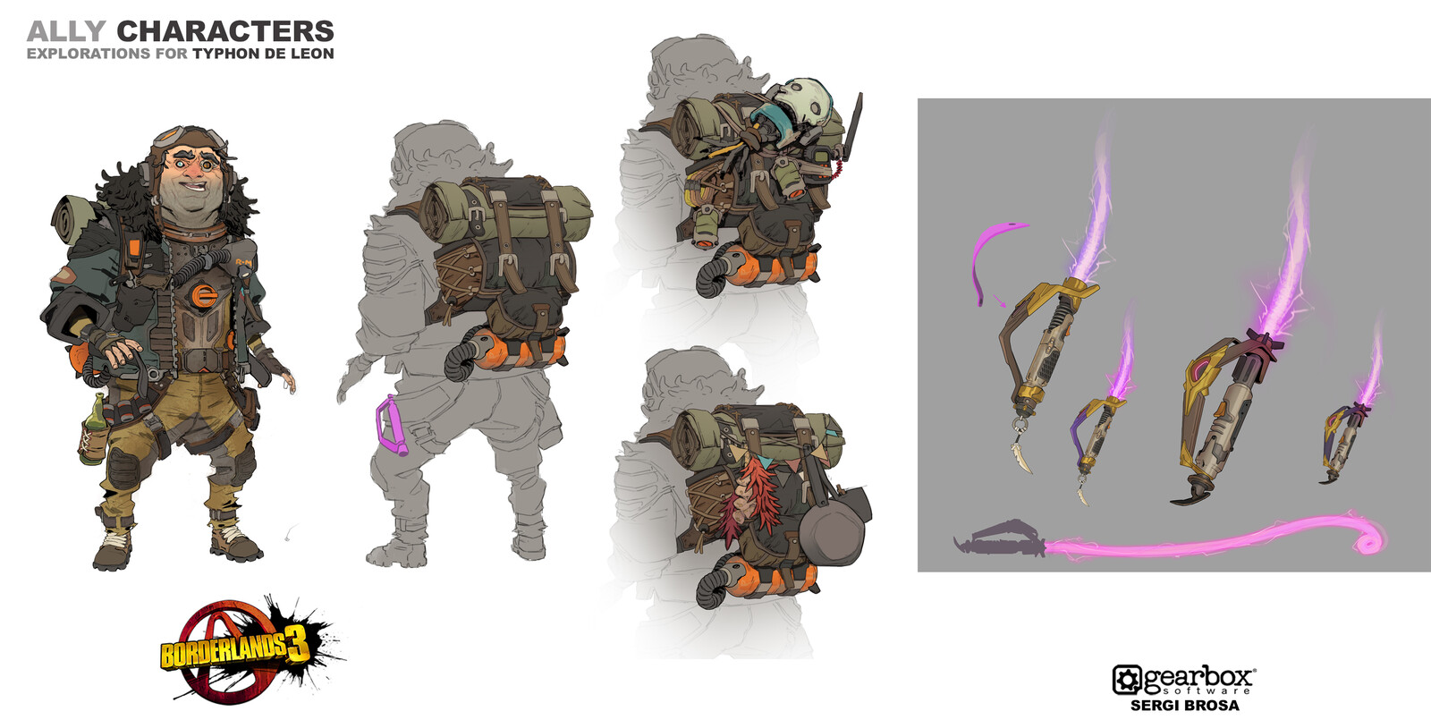 Sergi Brosa - BORDERLANDS 3 - ALLY CHARACTERS / Clay / Typhon / Moxxi