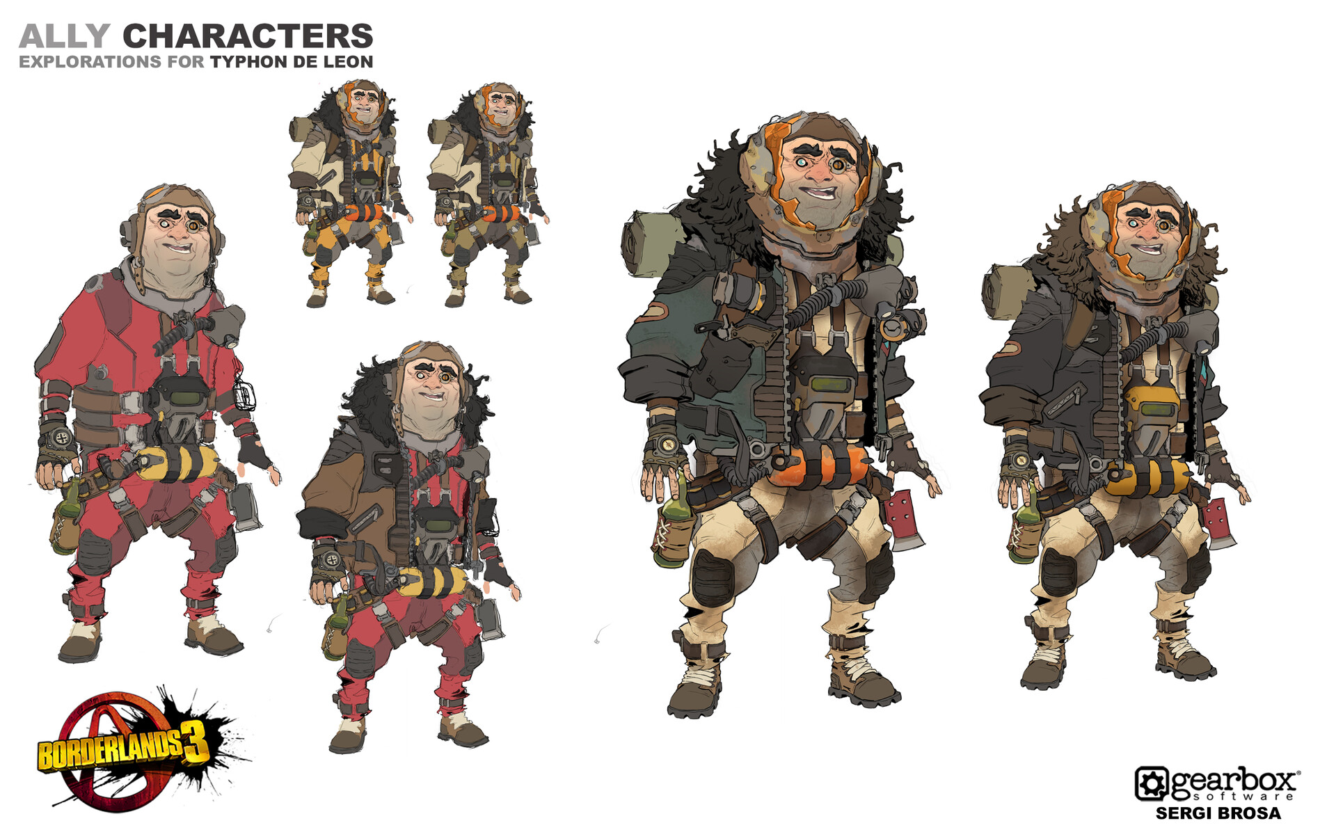 Sergi Brosa - BORDERLANDS 3 - ALLY CHARACTERS / Clay / Typhon / Moxxi