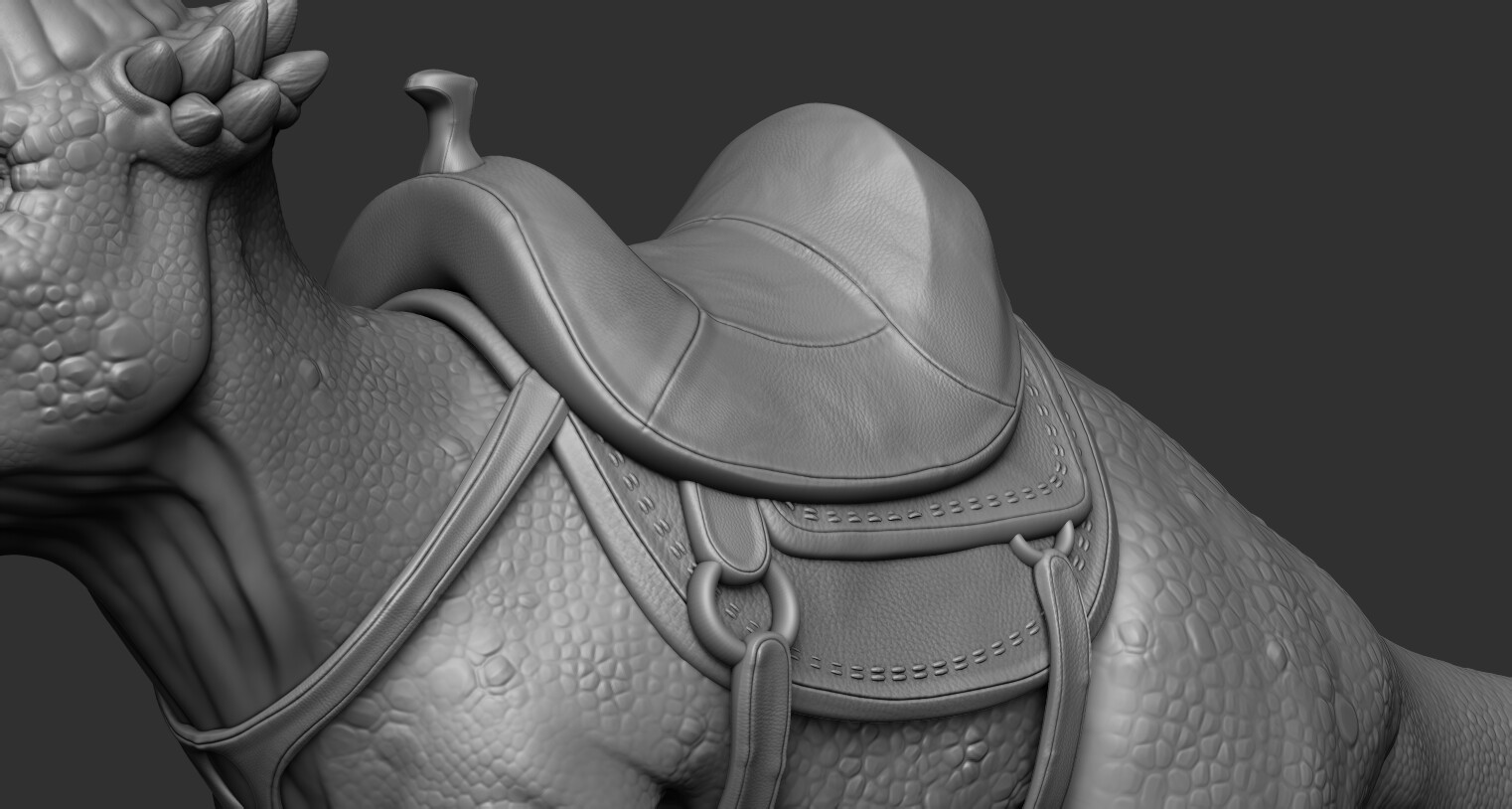 Franco Garcia - Ark Survival Fan Art Pachy High Poly Sculpt