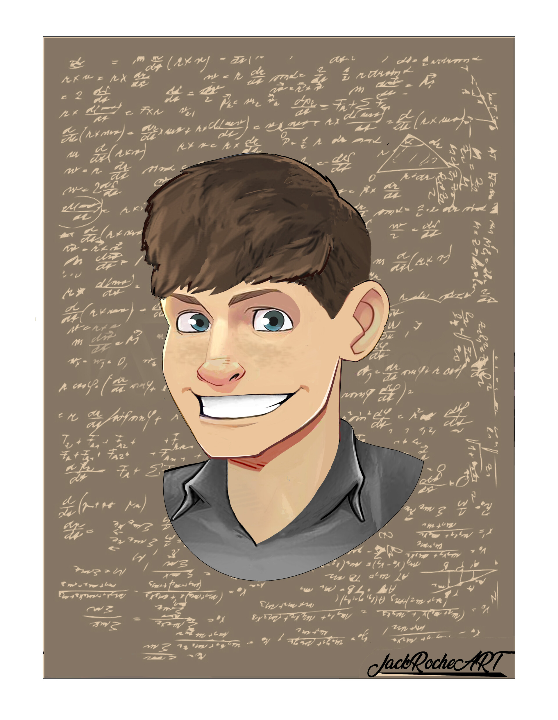 ArtStation - Comic Style Portrait Piece #4 Custom details and ...