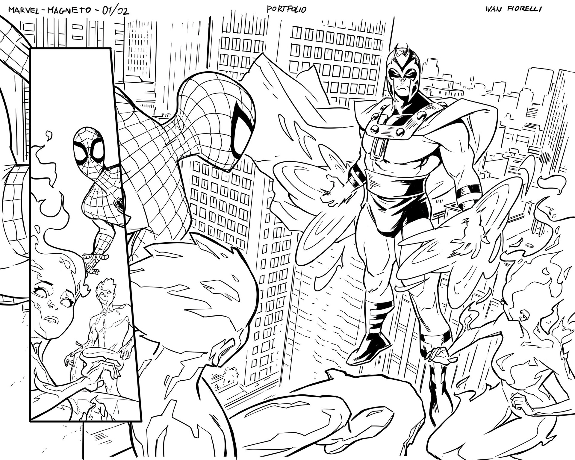 magneto coloring pages