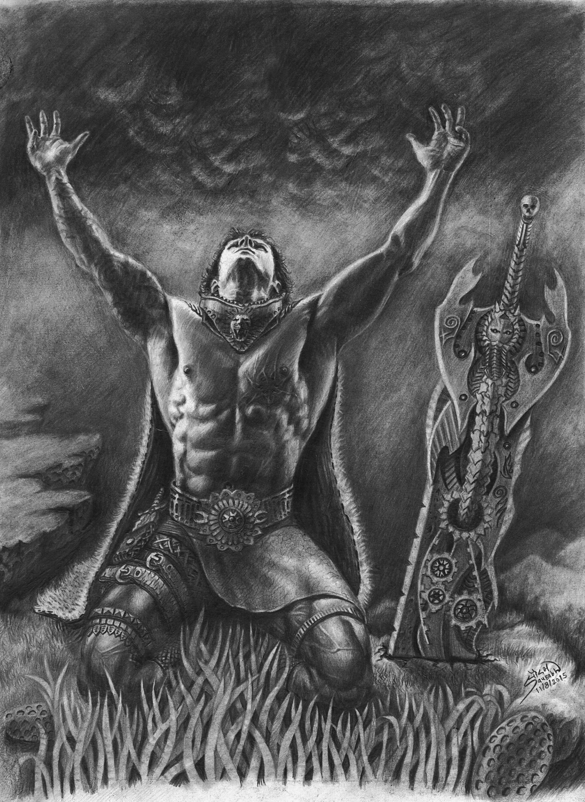 ArtStation - Old traditional works - pencil and ink on paper