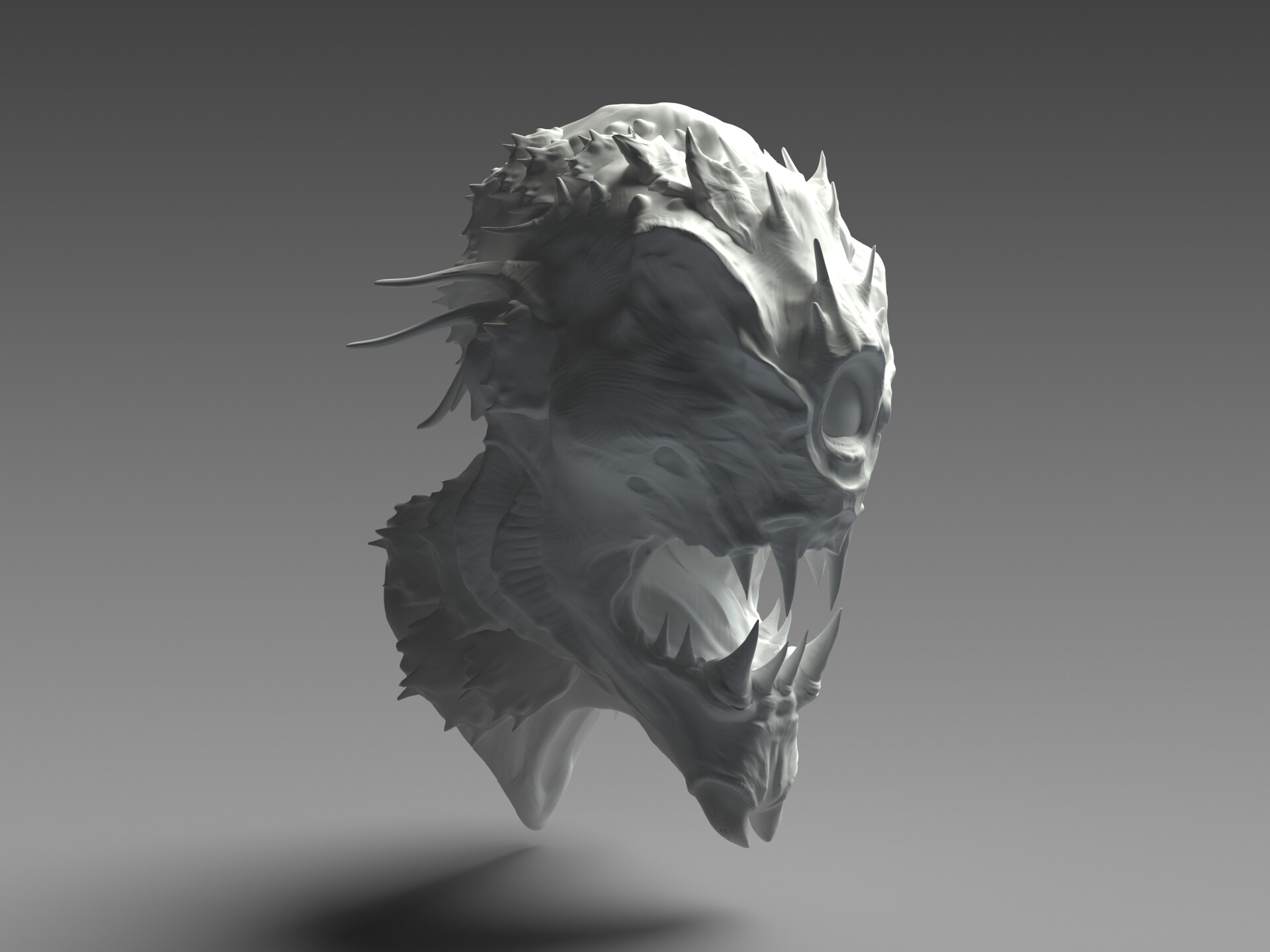 ArtStation - Alien head sketches