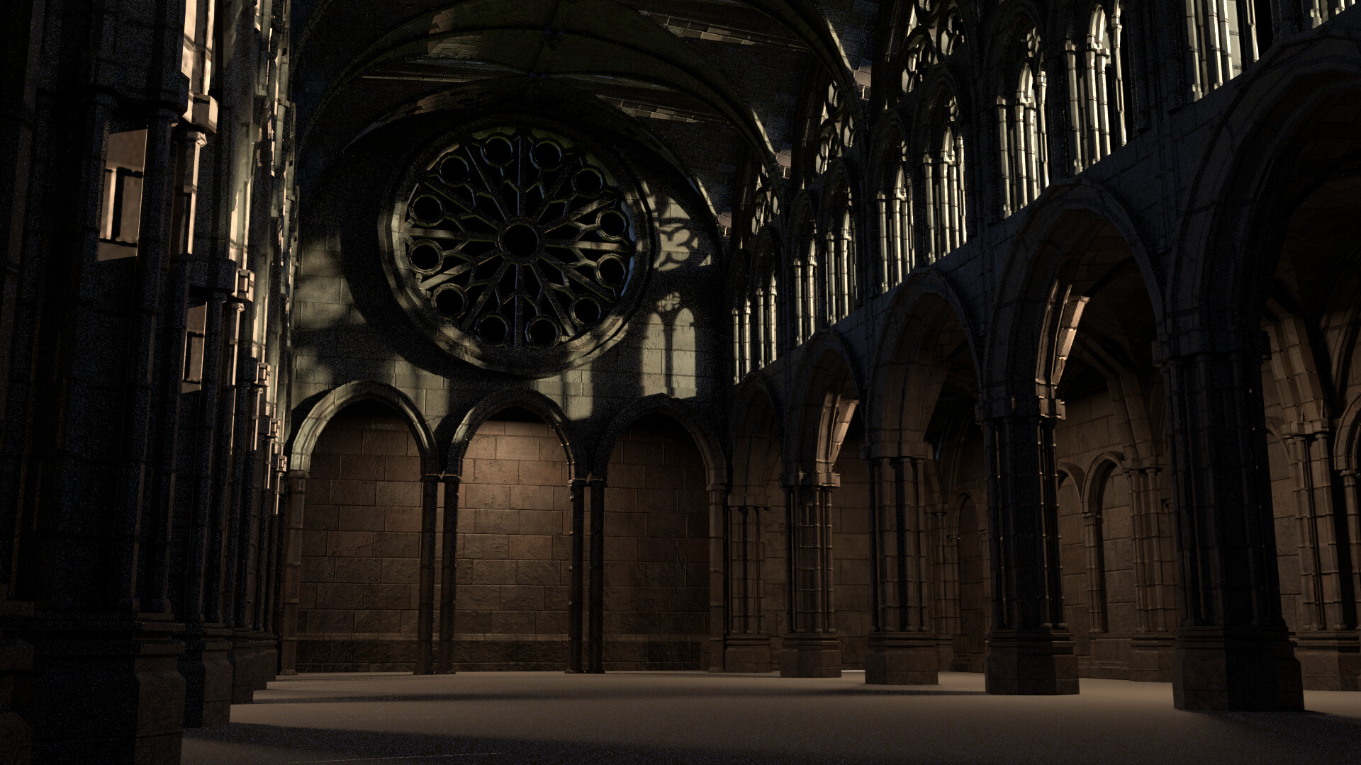 ArtStation - cathedral building internal