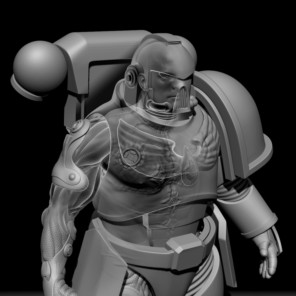 Ivan Seliverstenko - Adeptus Astartes anatomy study