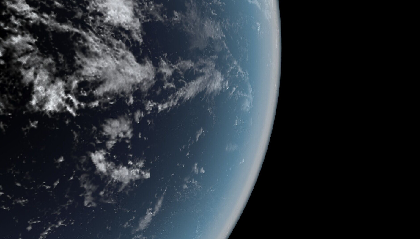 ArtStation - View of Earth in Space - 3D render