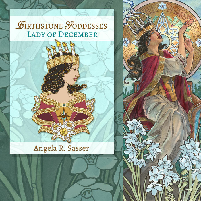 Angela Sasser - Goddesses of Winter in Ink and Gold