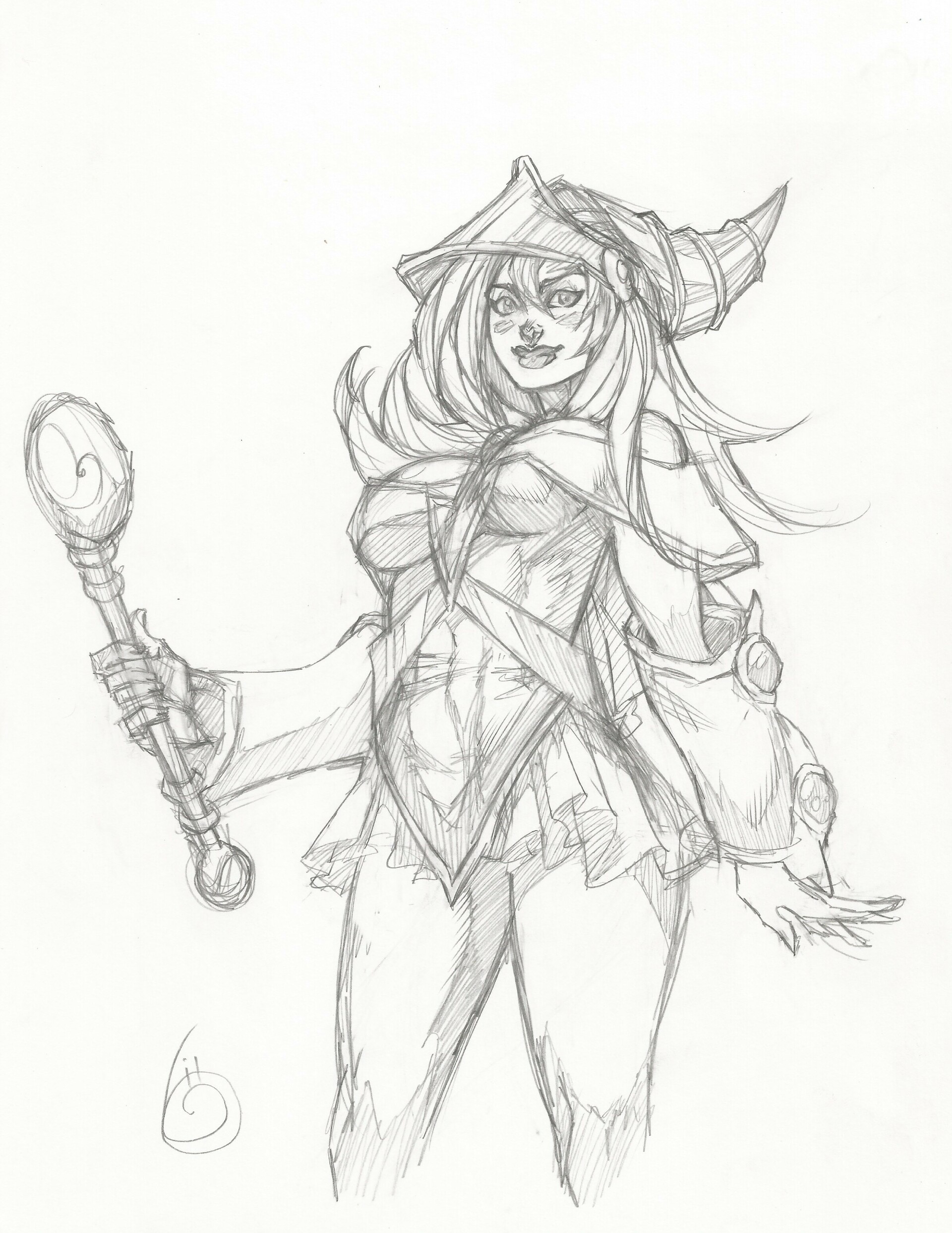 how to draw dark magician girl step by step