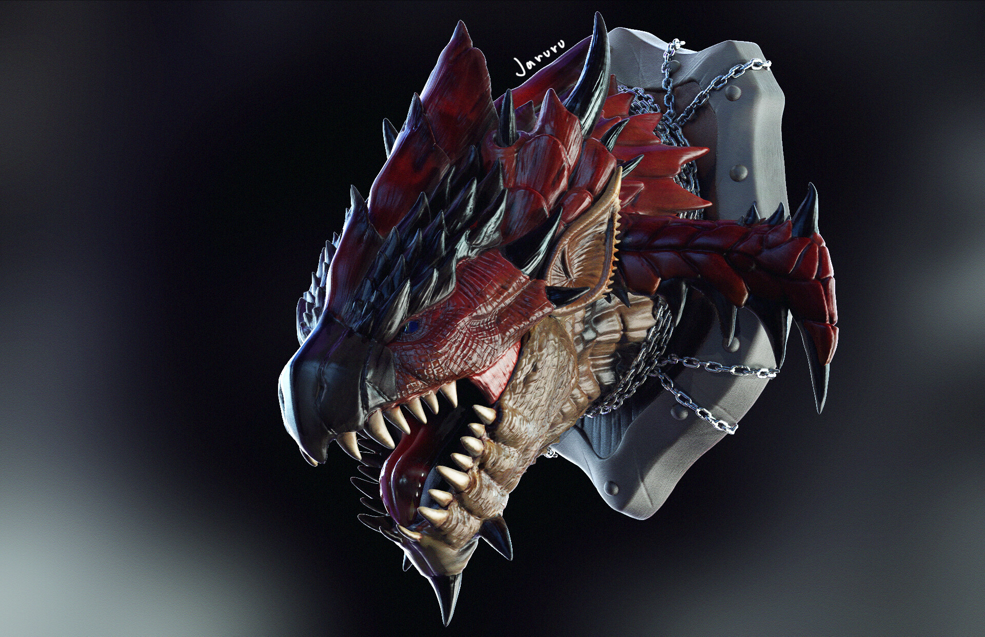 ArtStation - Rathalos Head