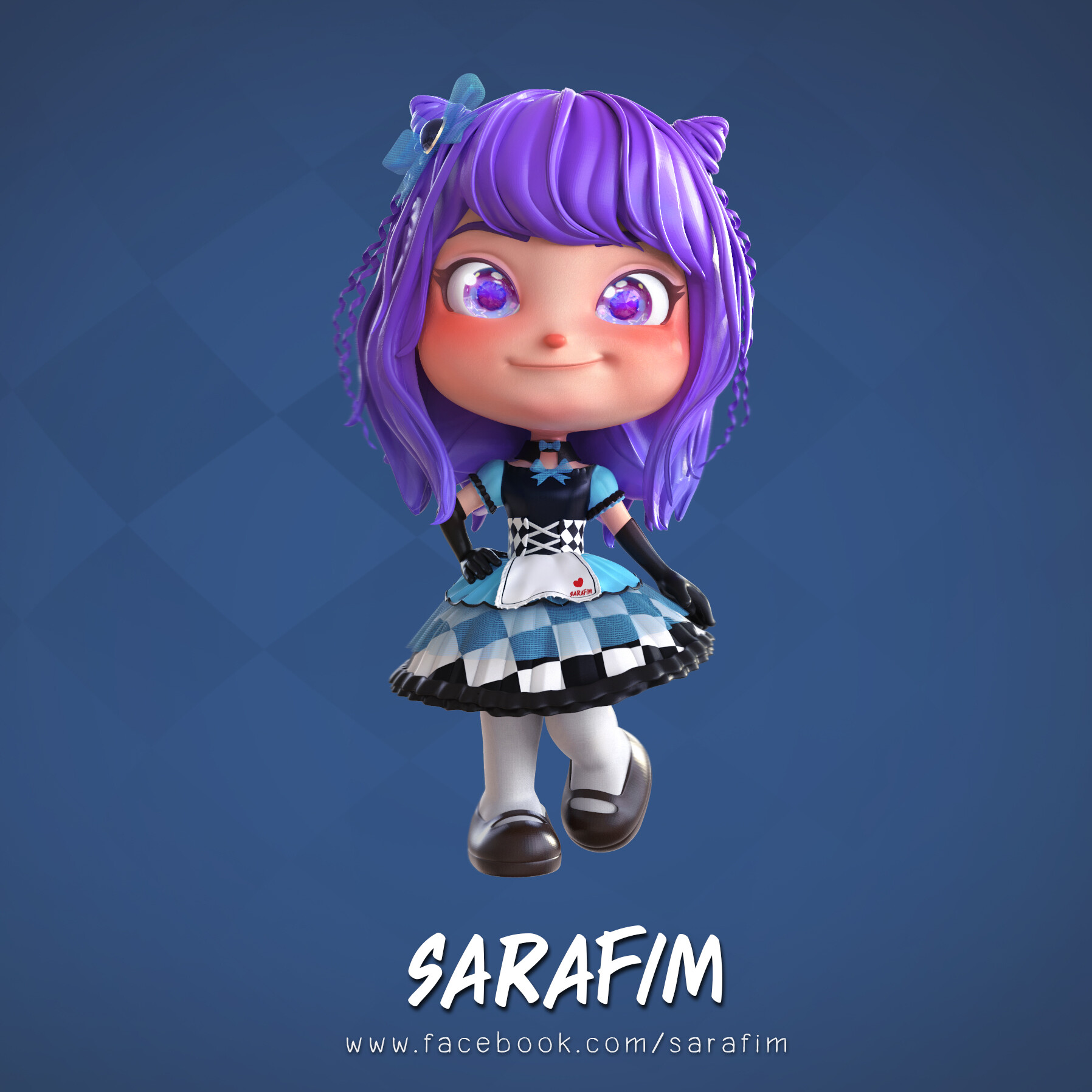 ArtStation - Sweet Violet Girl