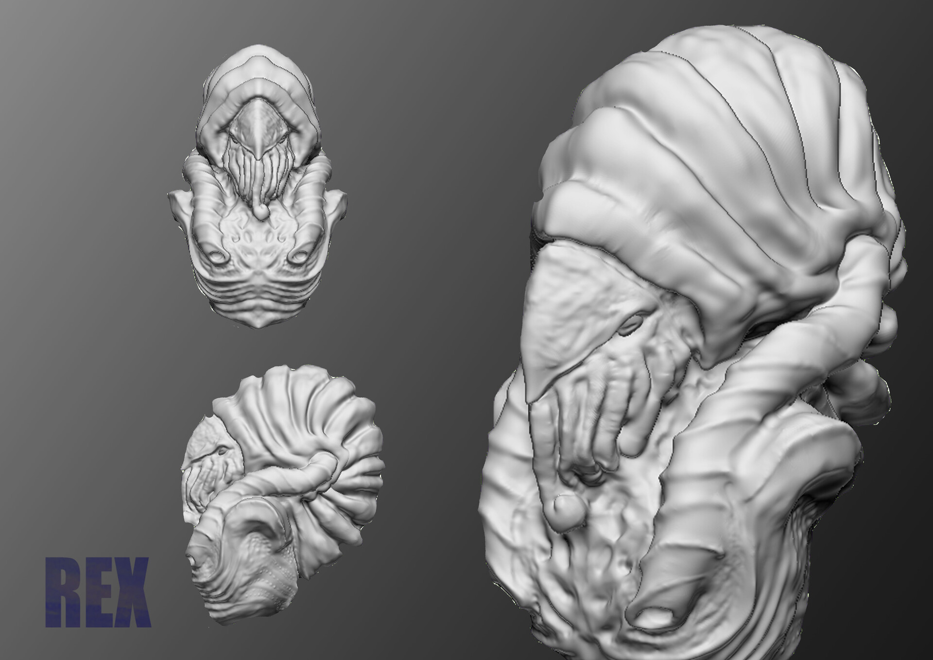 ArtStation - Alien 3D Print Project