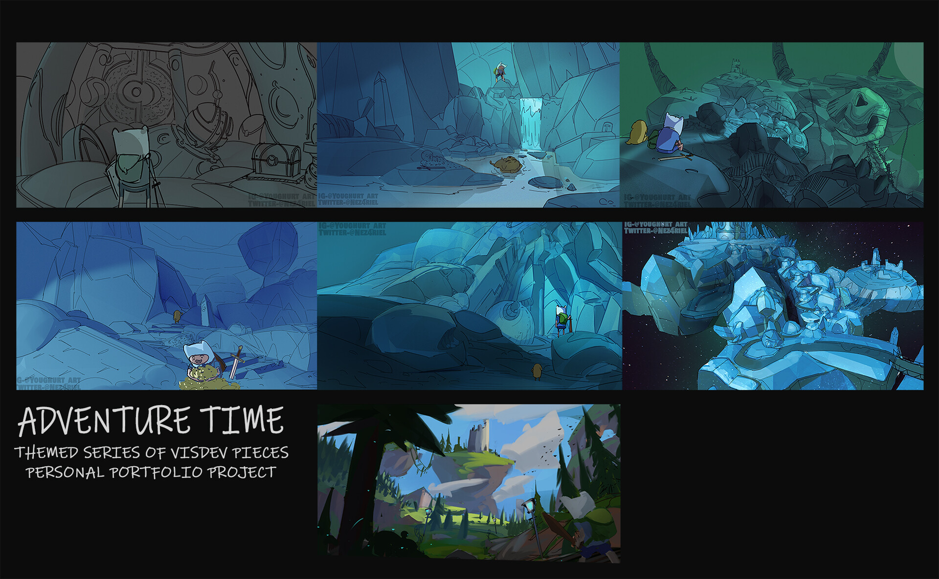 ArtStation - Adventure Time visdev practice