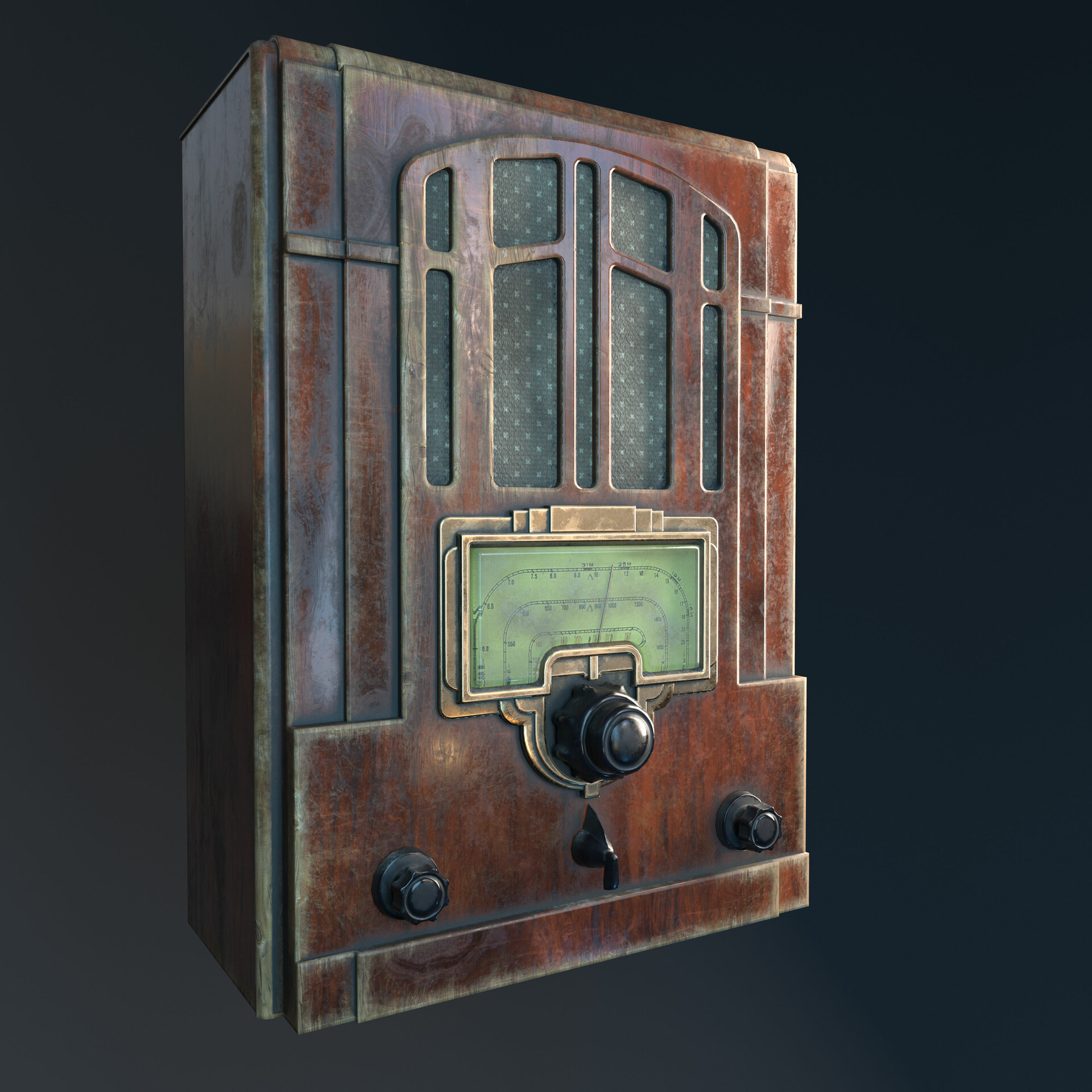 ArtStation - Radio Low-poly 3D model