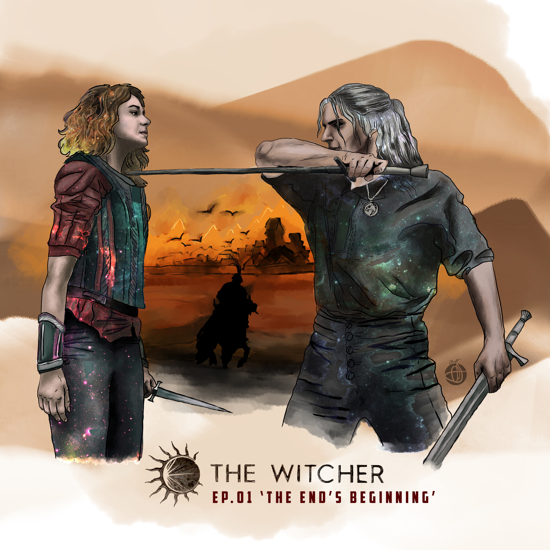 ArtStation - The Witcher S1E1 illustration