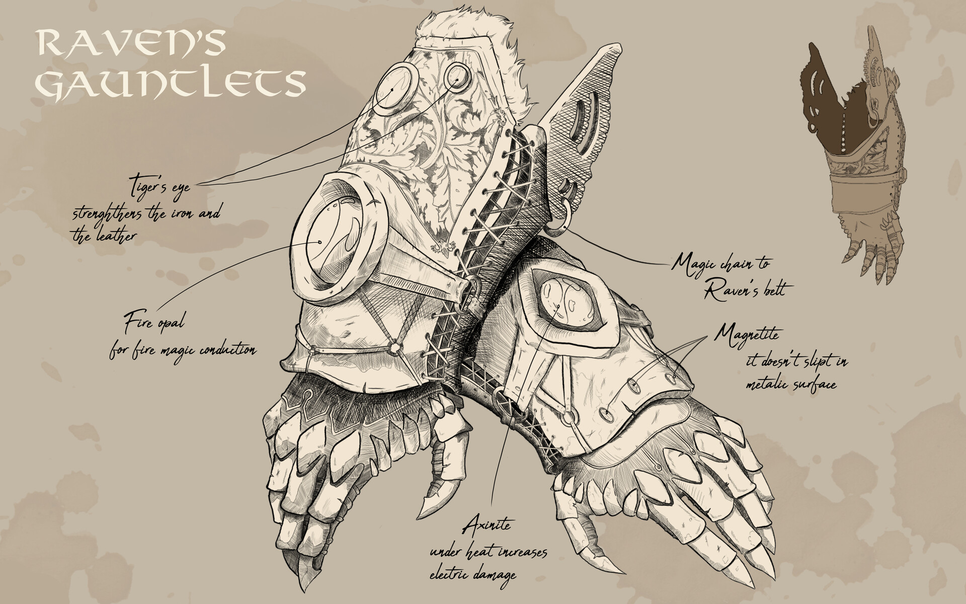 June Goirigolzarri - Raven's gauntlets