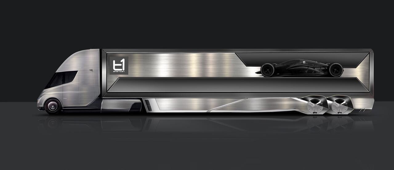 ArtStation - tesla semi truck concept2020