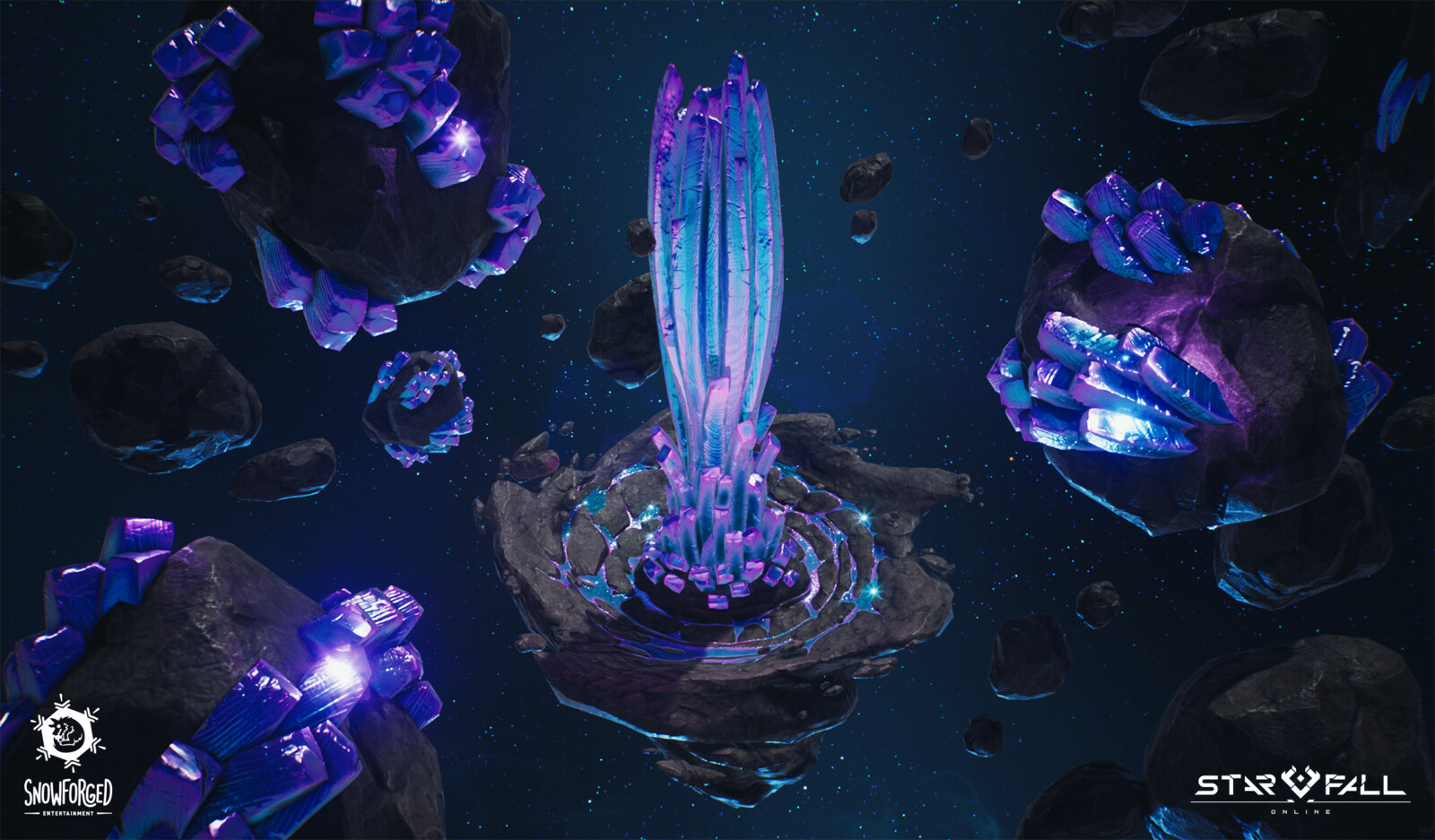 Ivan Khoroshev - Starfall Online — Crystal Biome Environment