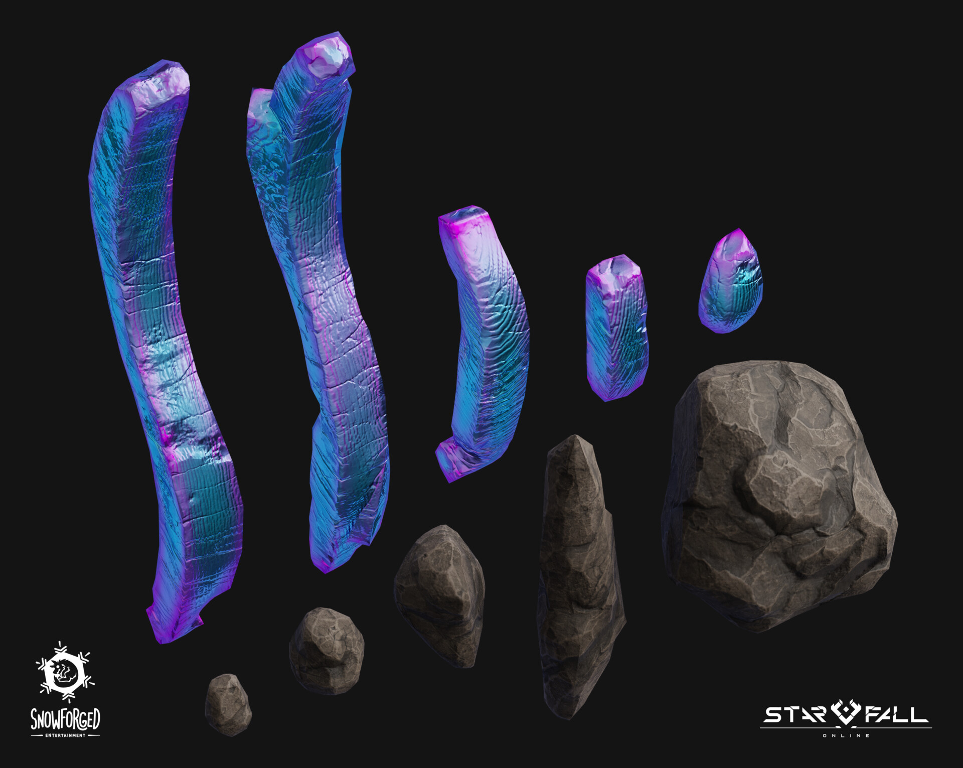 Ivan Khoroshev - Starfall Online — Crystal Biome Environment