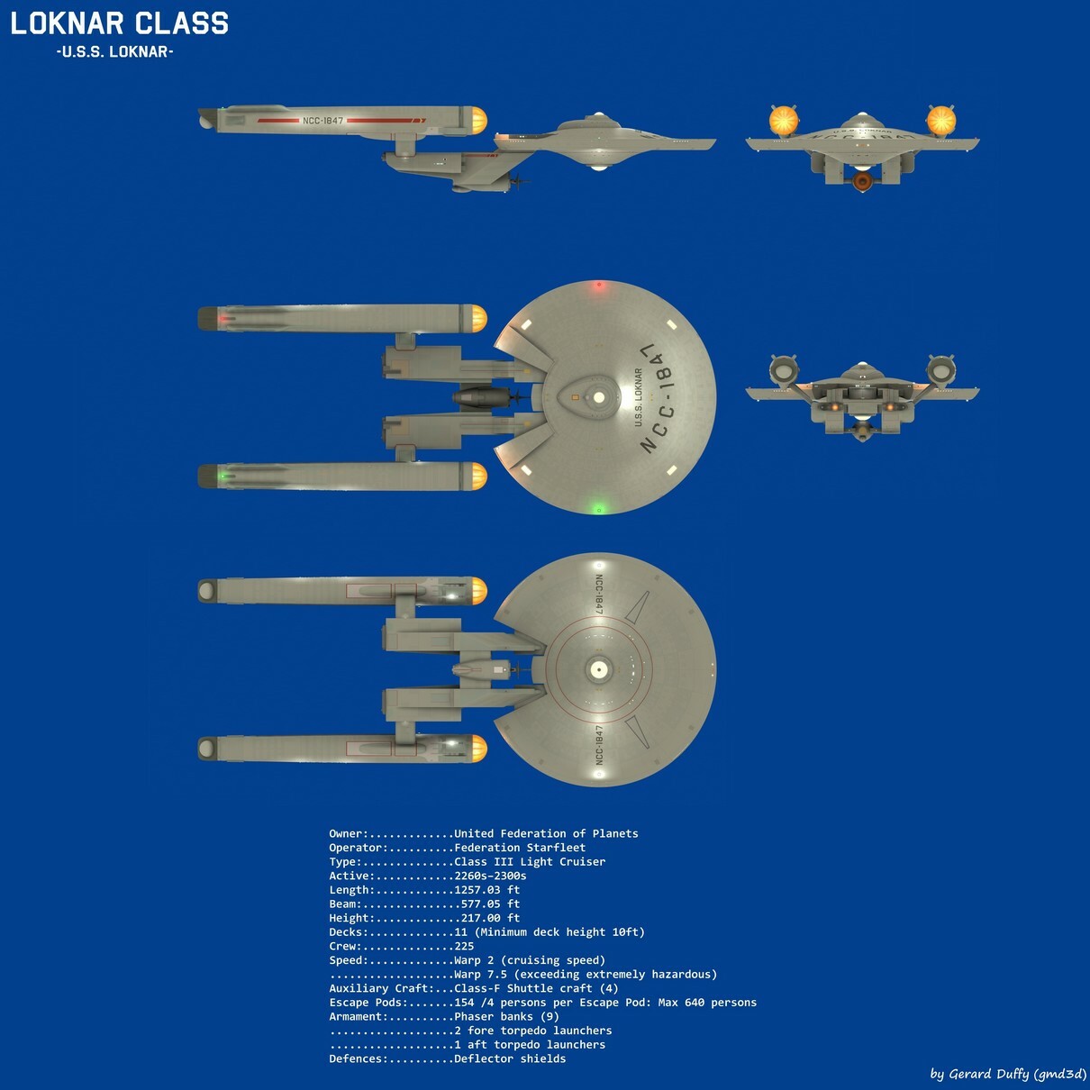 Gerard Duffy - Star Trek Last of the 2019 Reimagened Fleet