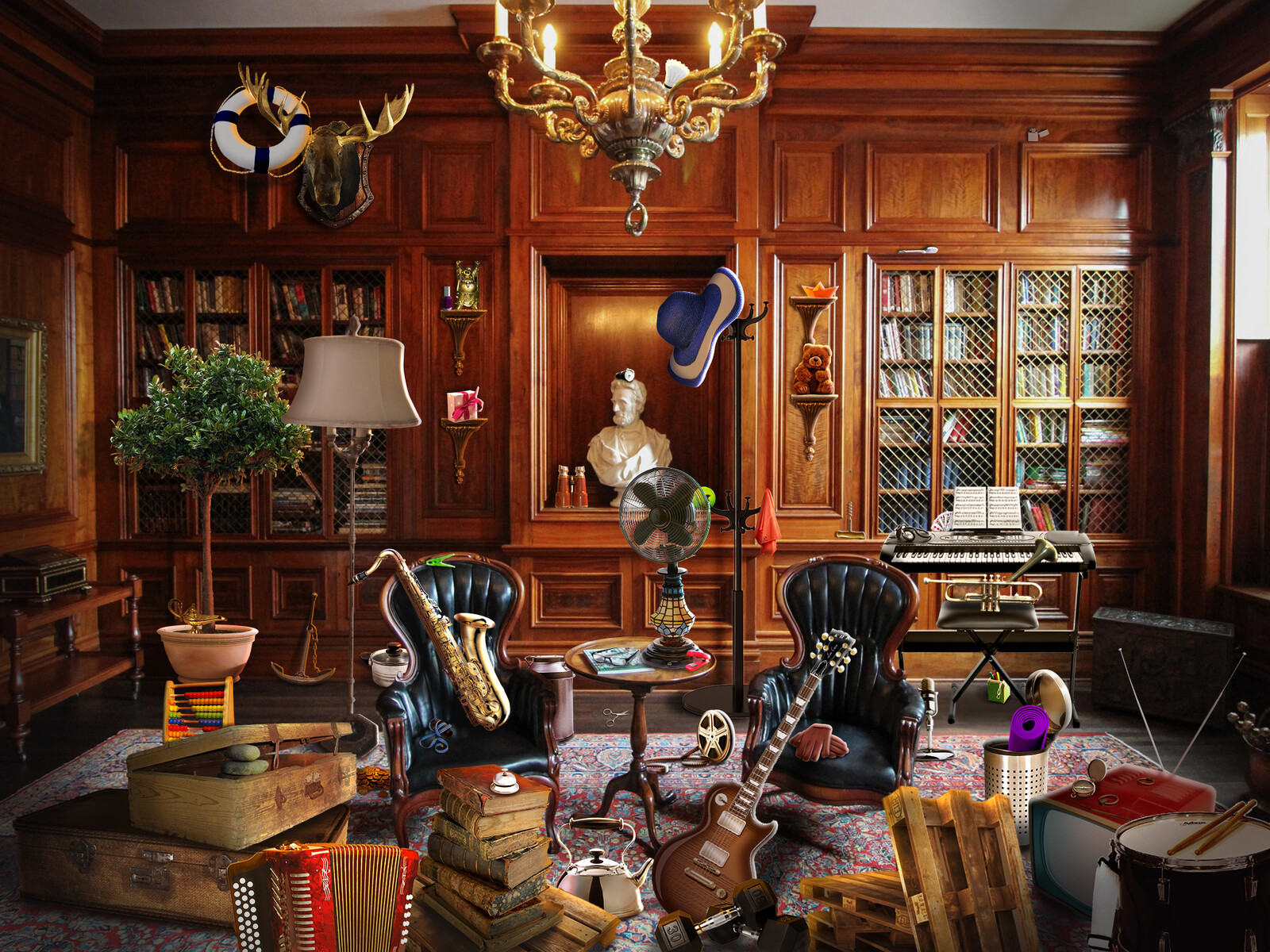 Hira Bilal - Hidden Object Background - Old Mansion