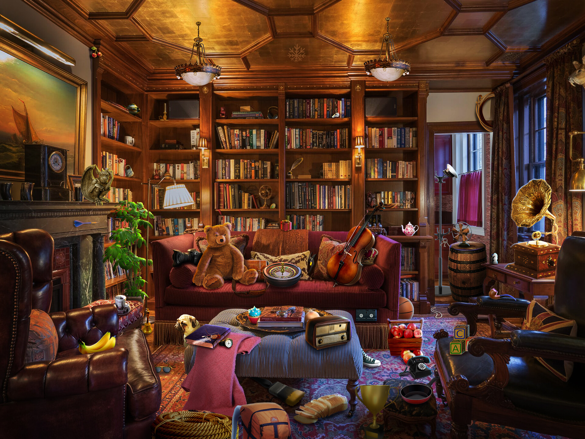 Hira Bilal - Hidden Object Background - Old Mansion