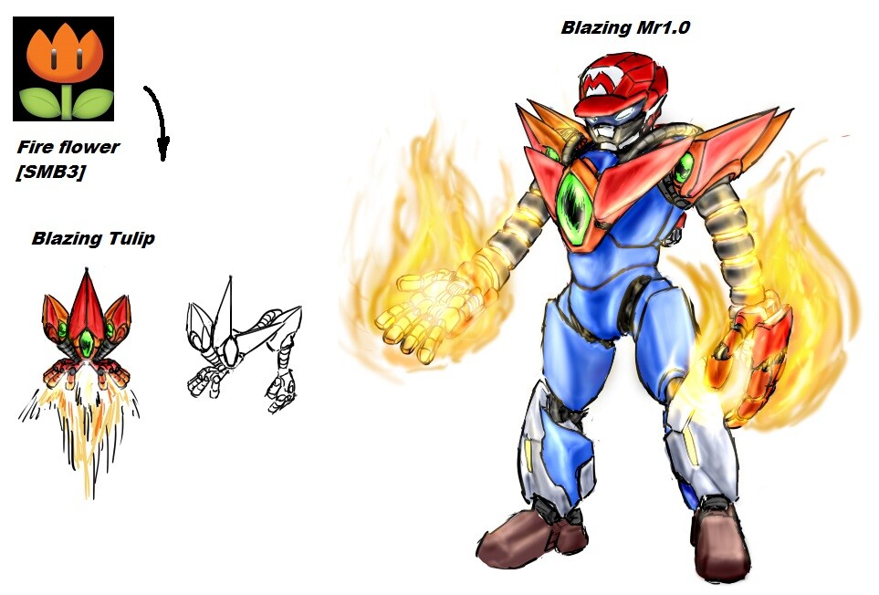 ArtStation - Robotyze - Blazing Mario