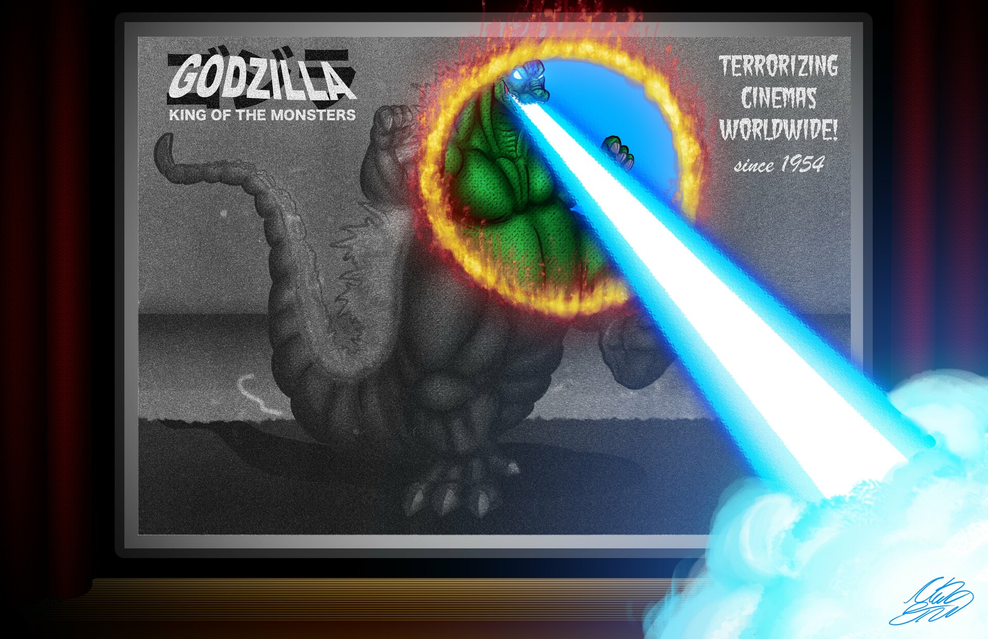 ArtStation - Godzilla 65: Burning the 4th Wall (2019)