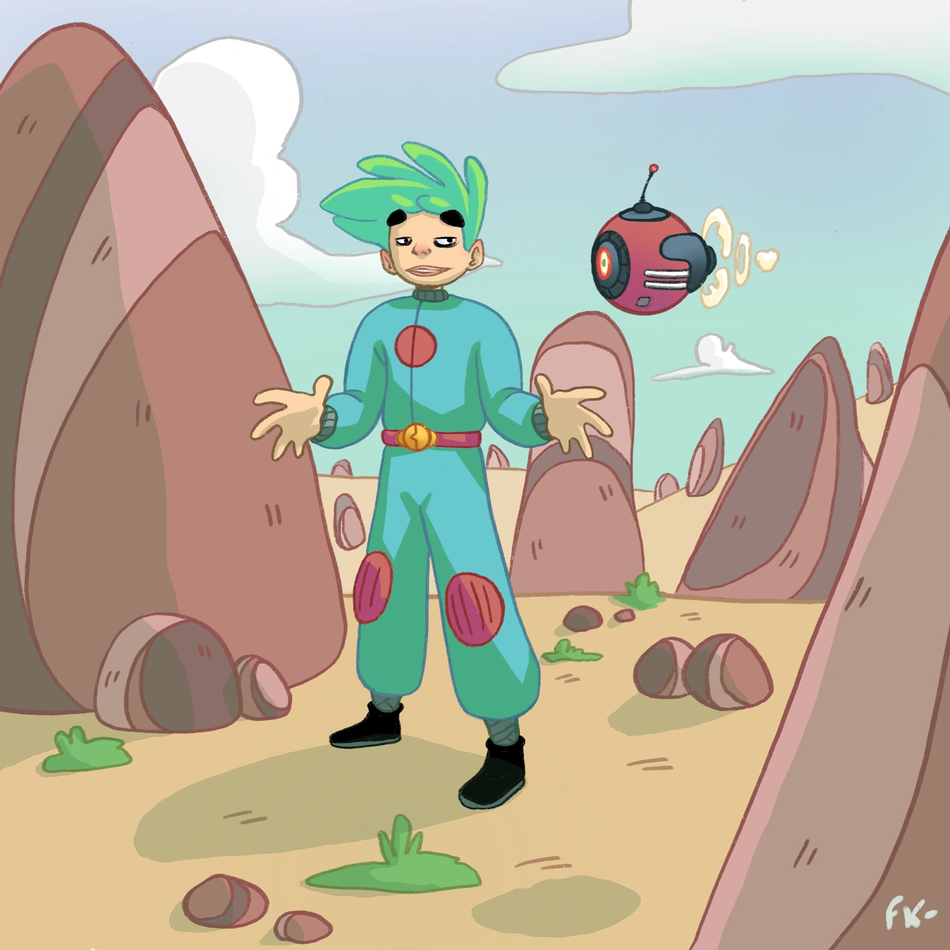 Frédéric Potdevin - Greenhead and droid story