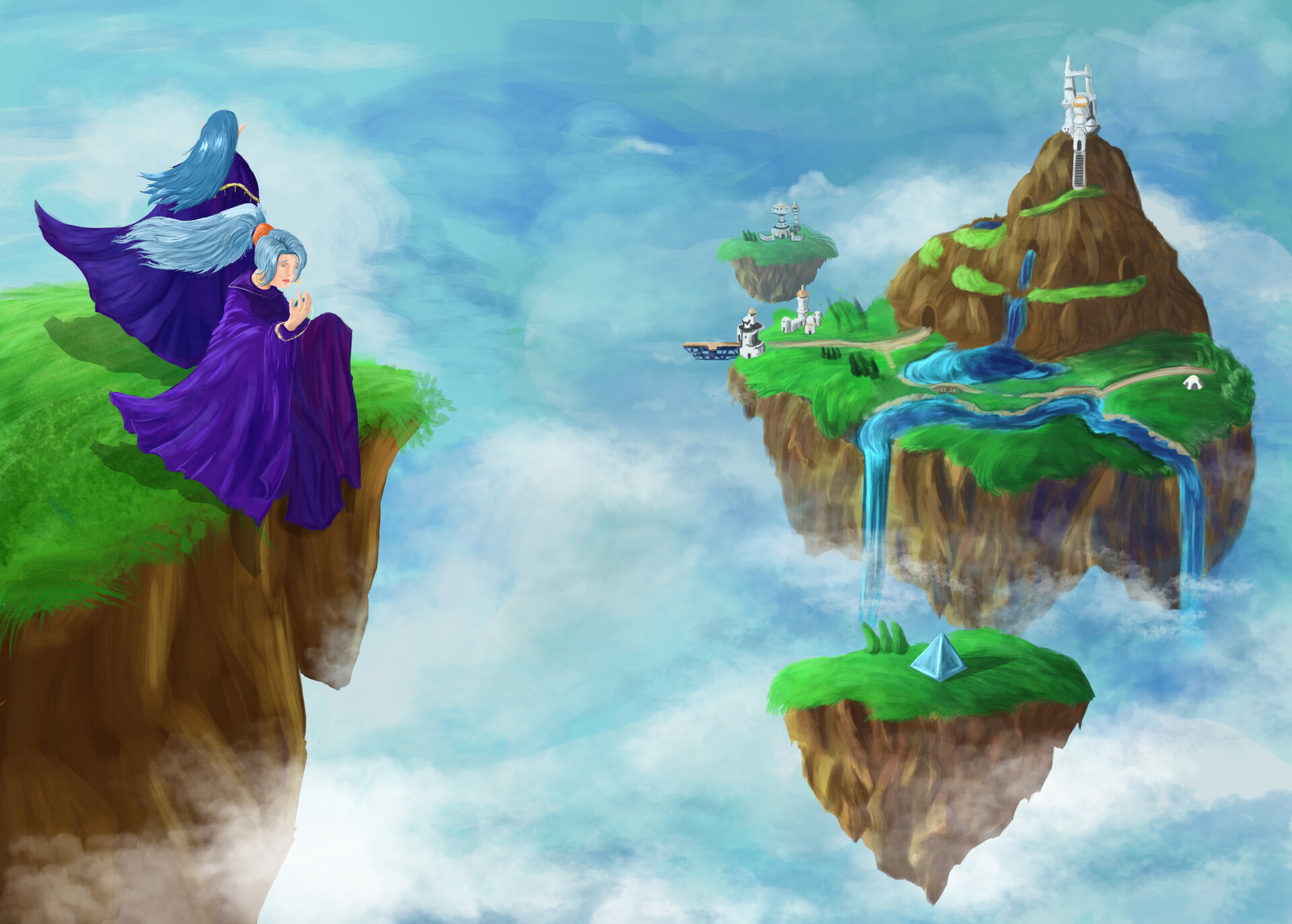 ArtStation - Chrono Trigger "The Kingdom of Zeal"