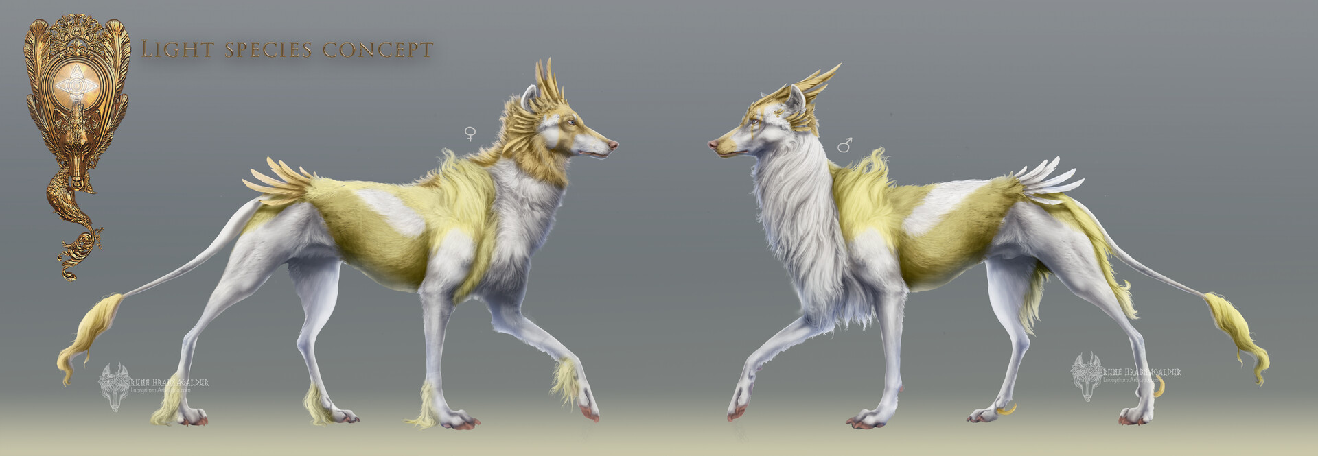 ArtStation - Light wolf concept