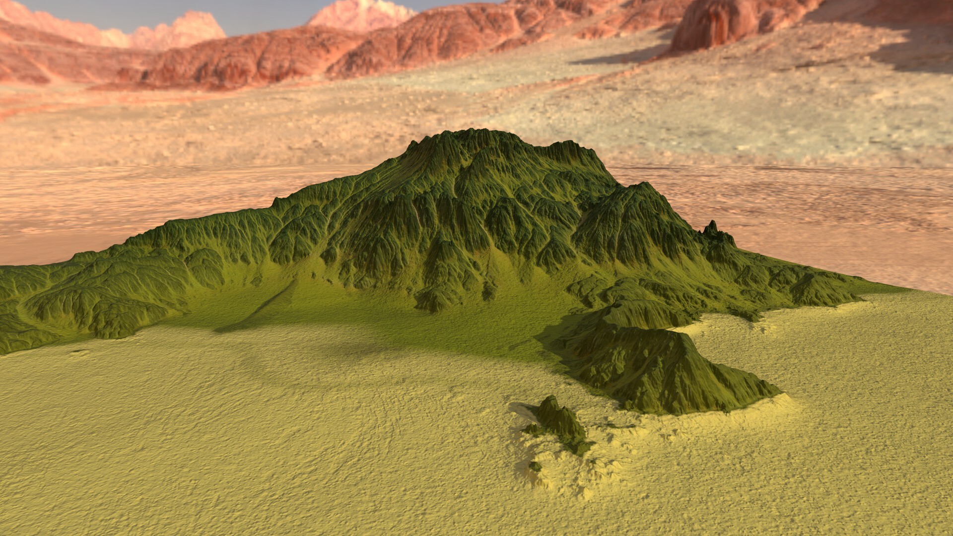 ArtStation - world machine + substance painter render