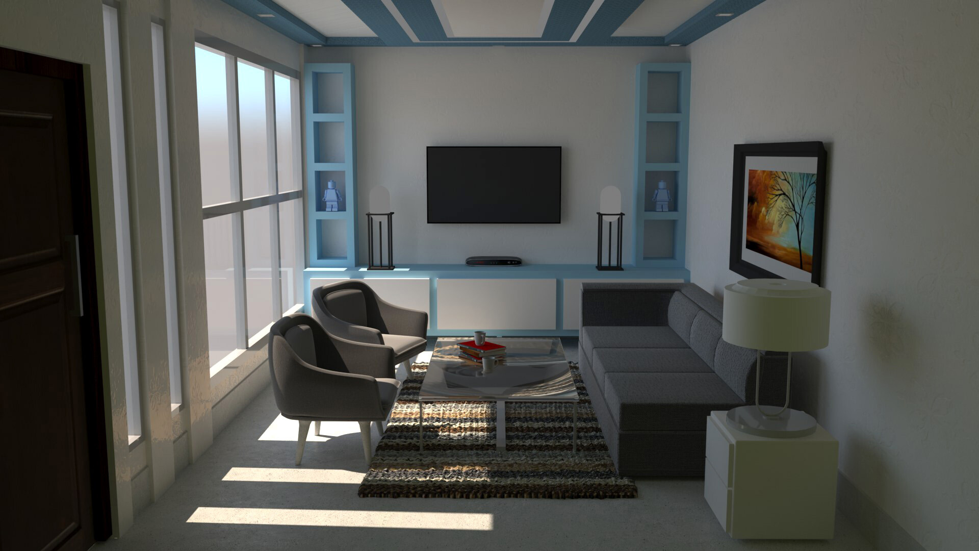 ArtStation - Interior_drawing_room