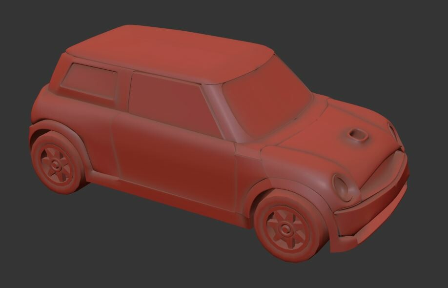 ArtStation - Mini Cooper Untextured