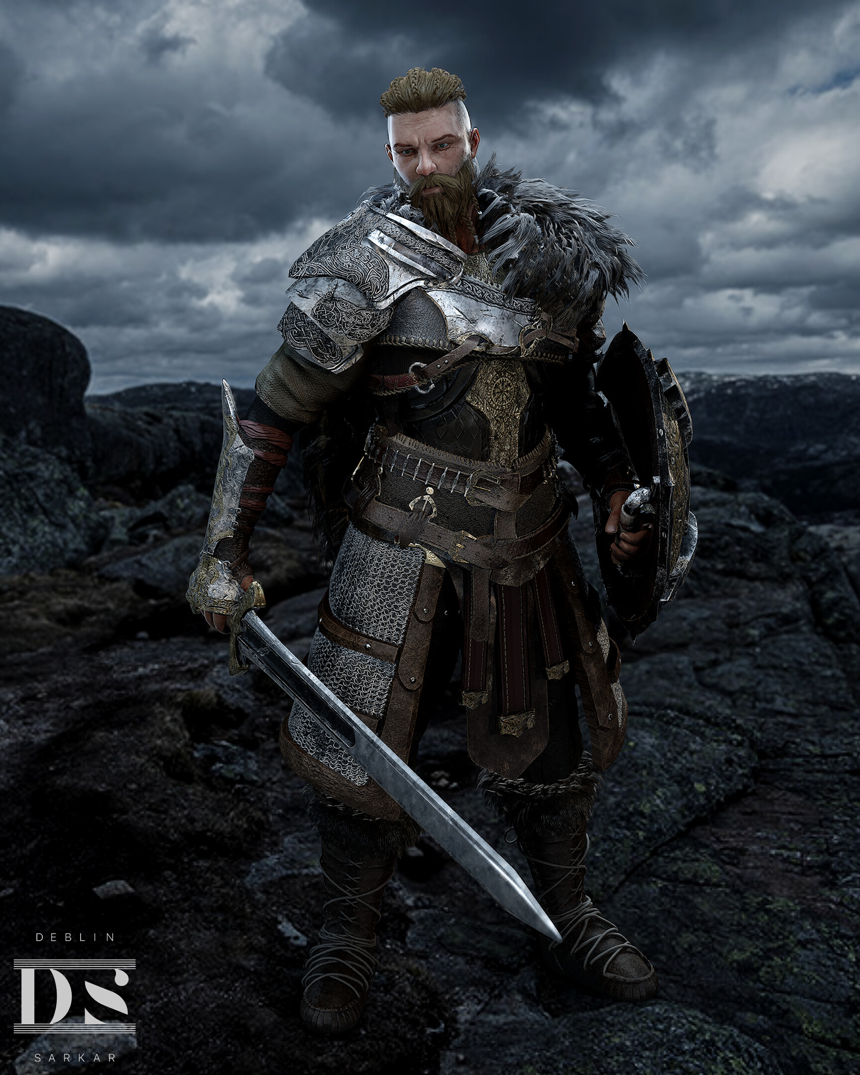 Deblin Sarkar - Porfolio - Magnus Hakón - Viking Warrior
