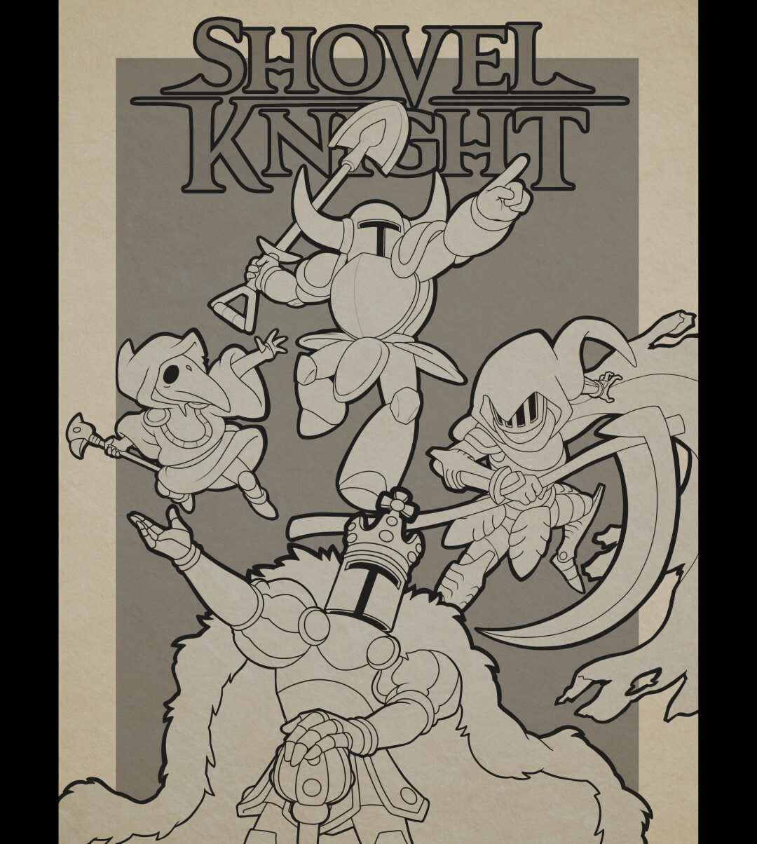 shovel knight coloring pages