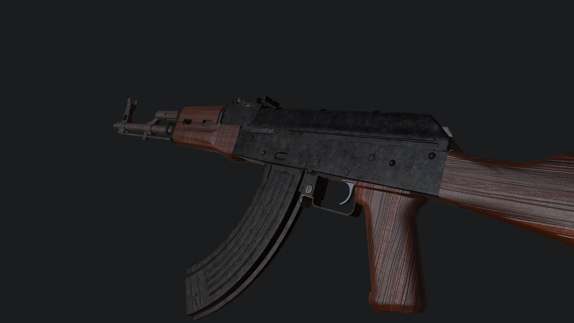 ArtStation - AKM assault rifle