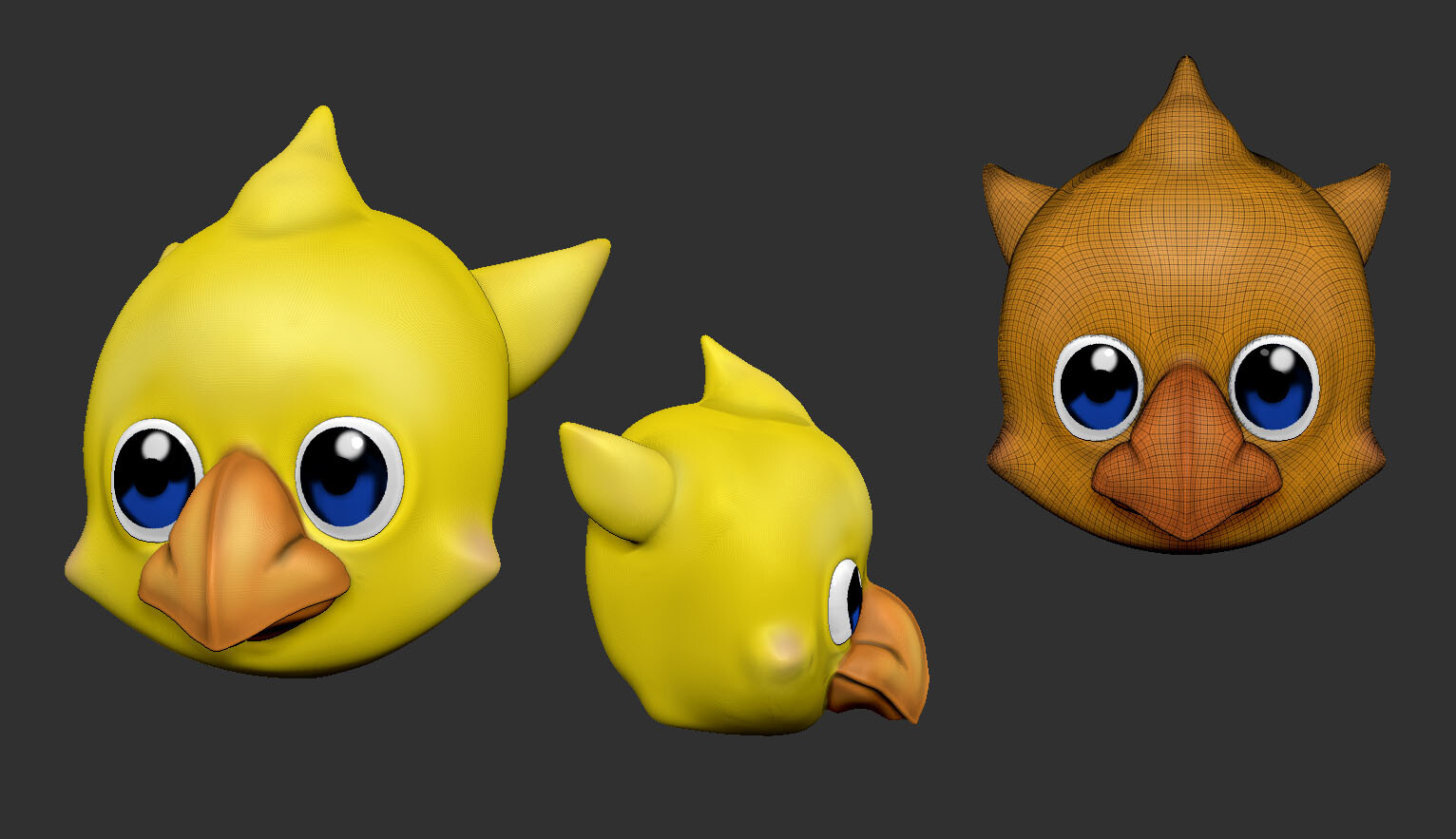 ArtStation - Chocobo face