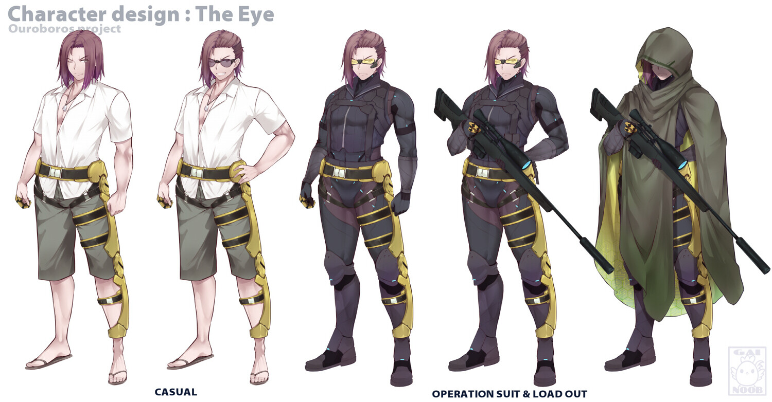 ArtStation - [Ouroboros project] Character design: The Eye