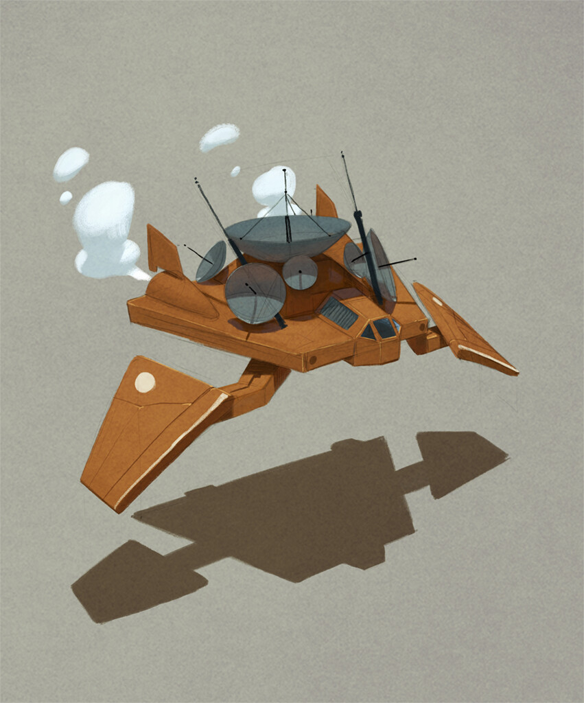 ArtStation - Tiny Spaceship Sketches.