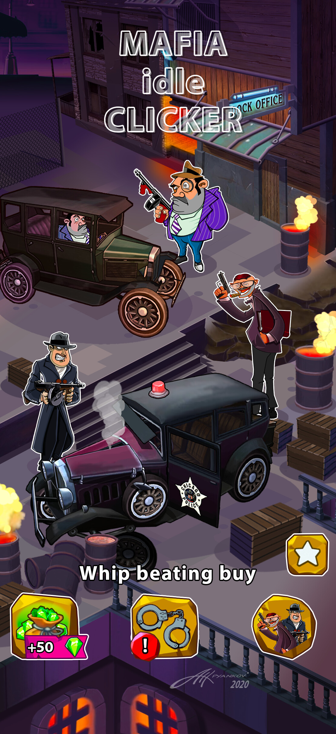 ArtStation - Concept art of the home page screen for mobile games for ...