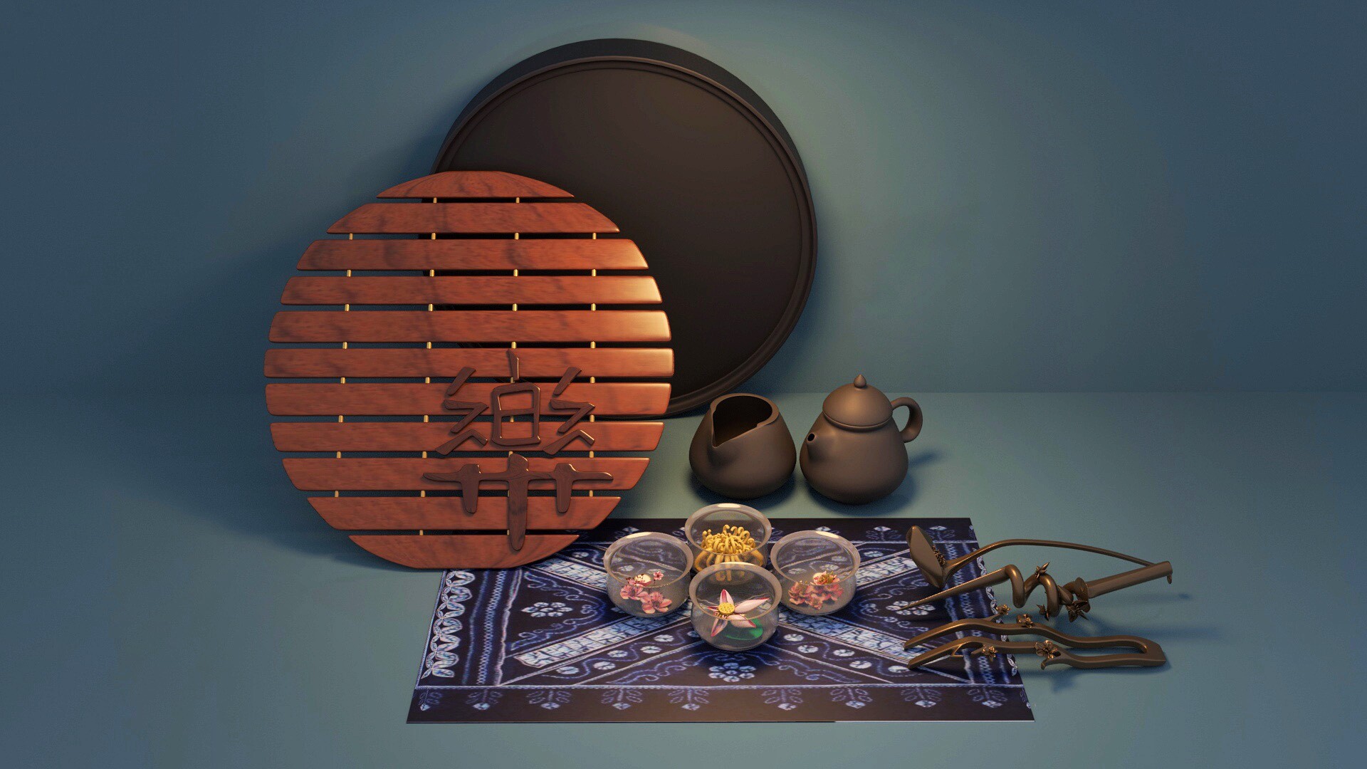 ArtStation - Tea set design