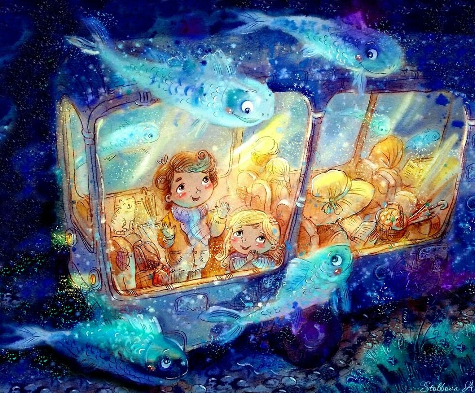 ArtStation - the underwater bus