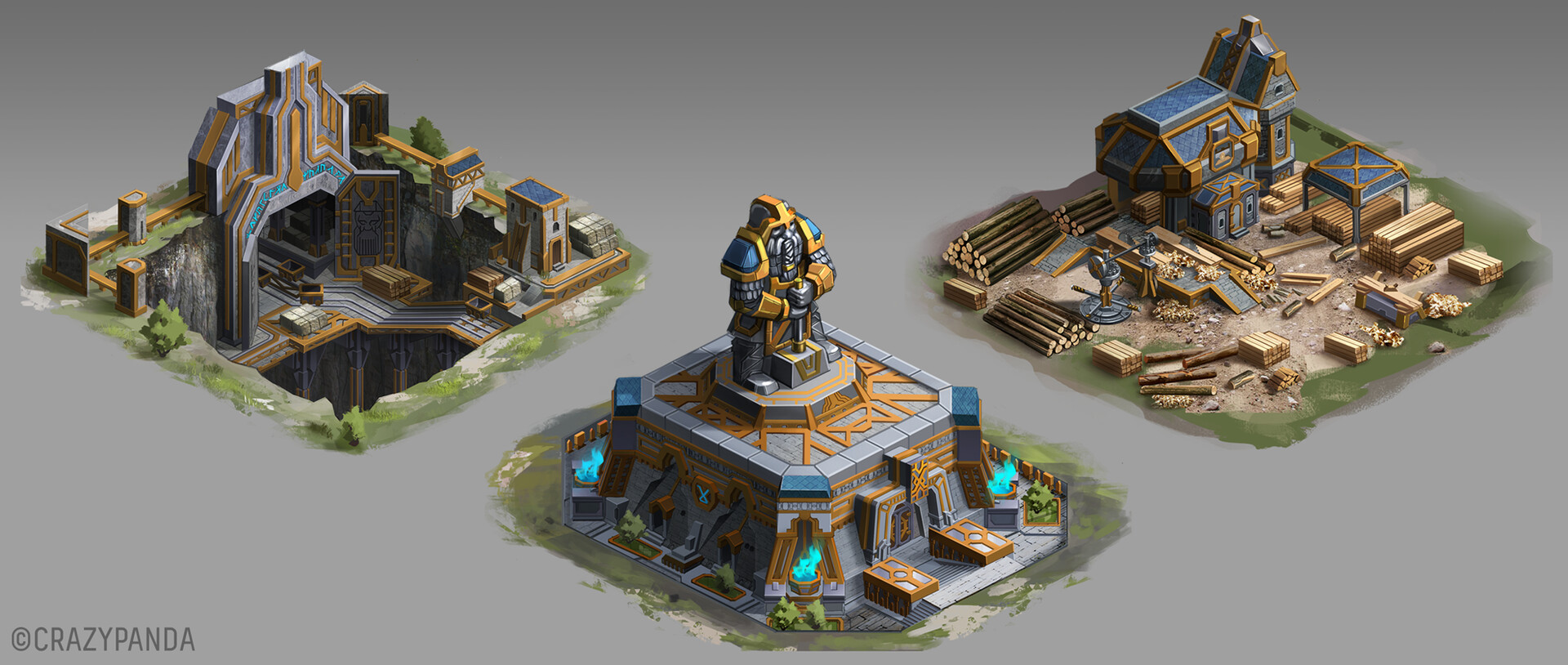 ArtStation - Dwarf buildings