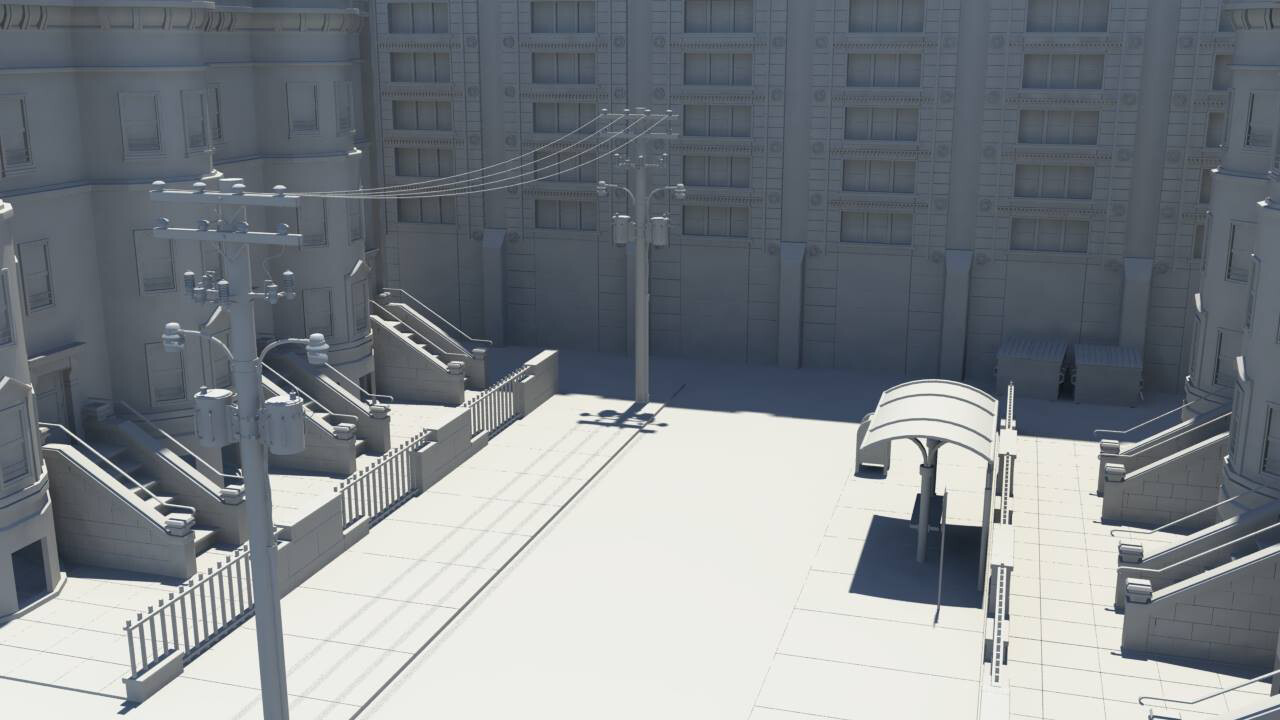 ArtStation - Street Scene