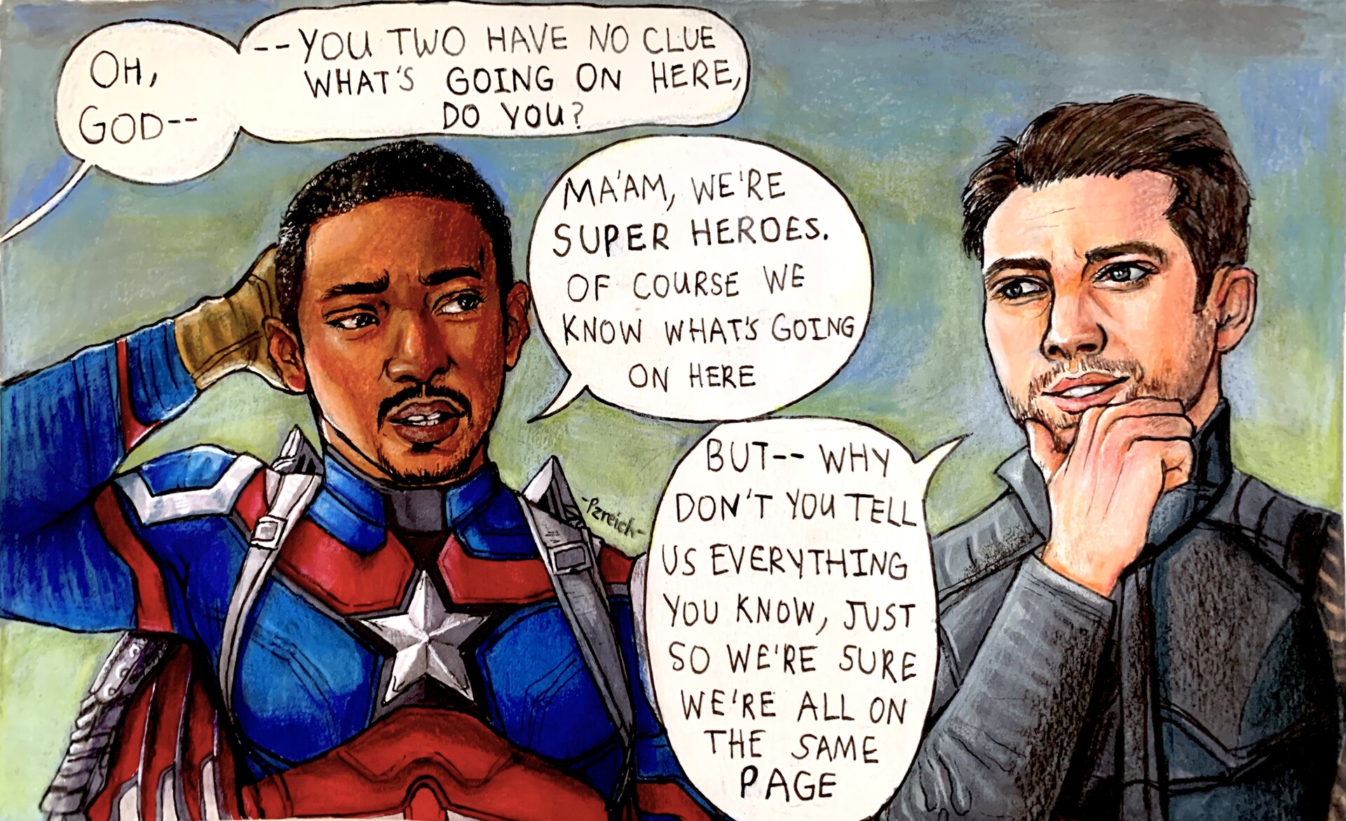 PR - Traditional Fan Art (Comics, Portraits, Illustrations)