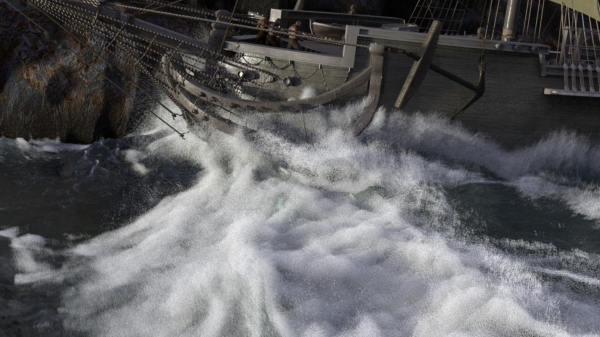 ArtStation - Ship On Rough Seas