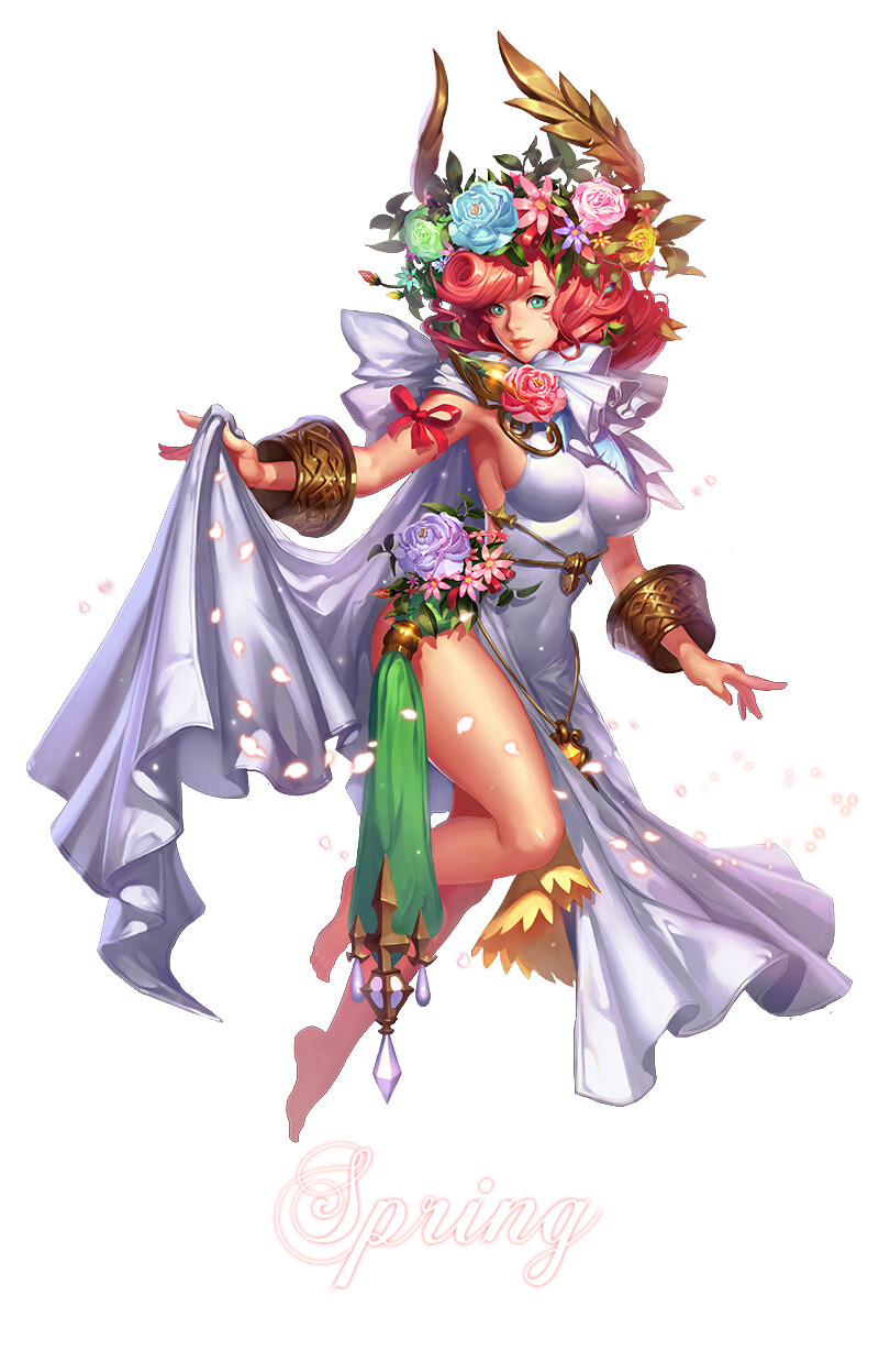 ArtStation - Spring goddess