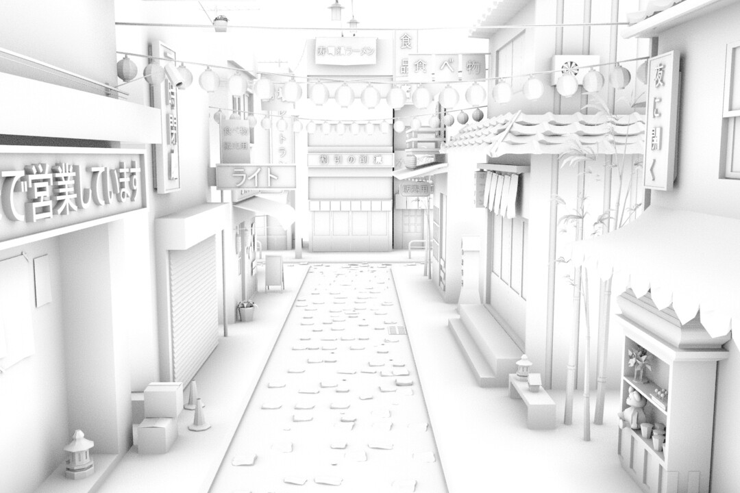 ArtStation - Japanese Street