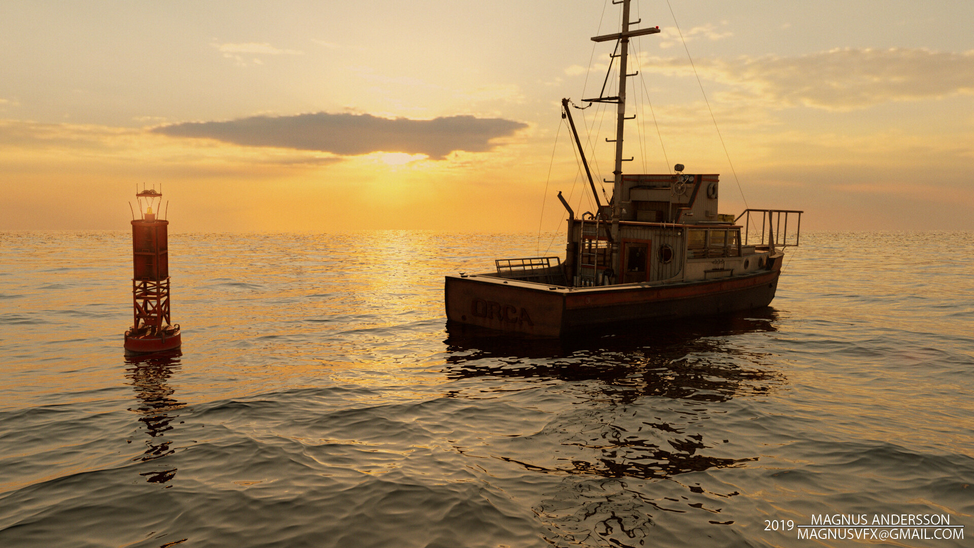 orca sunset wallpaper